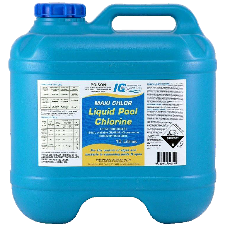 IQ MAXI CHLOR LIQUID CHLORINE – Lugarno Pool Shop